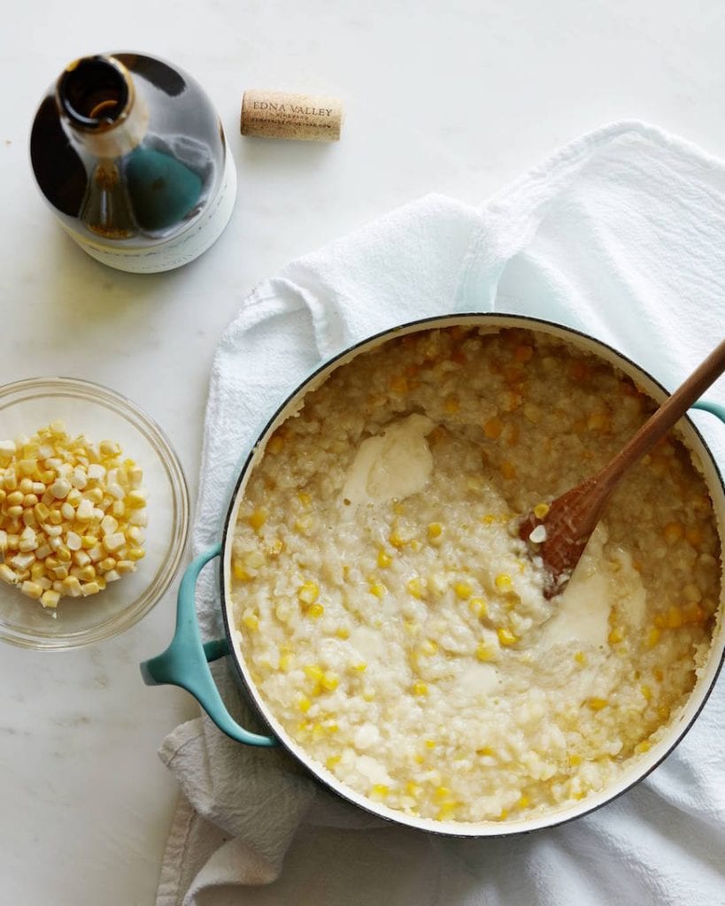 Summer Corn Risotto with Shrimp - What's Gaby Cooking