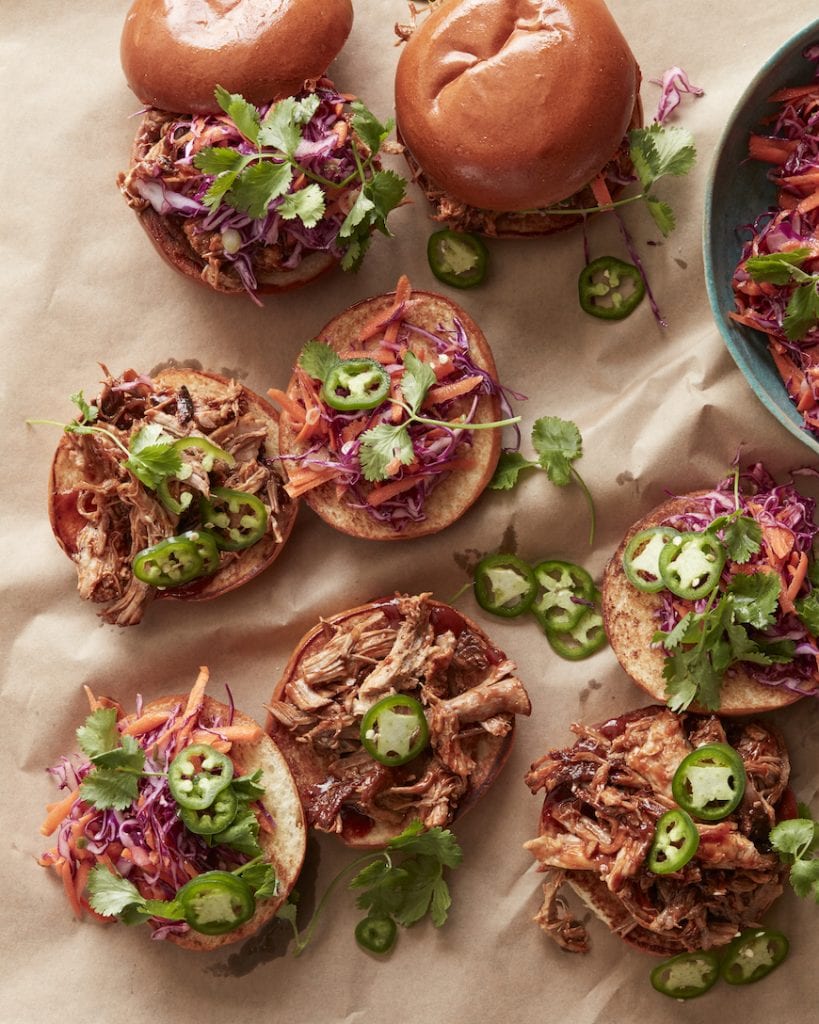 Honey BBQ Pulled Pork Burgers - What's Gaby Cooking
