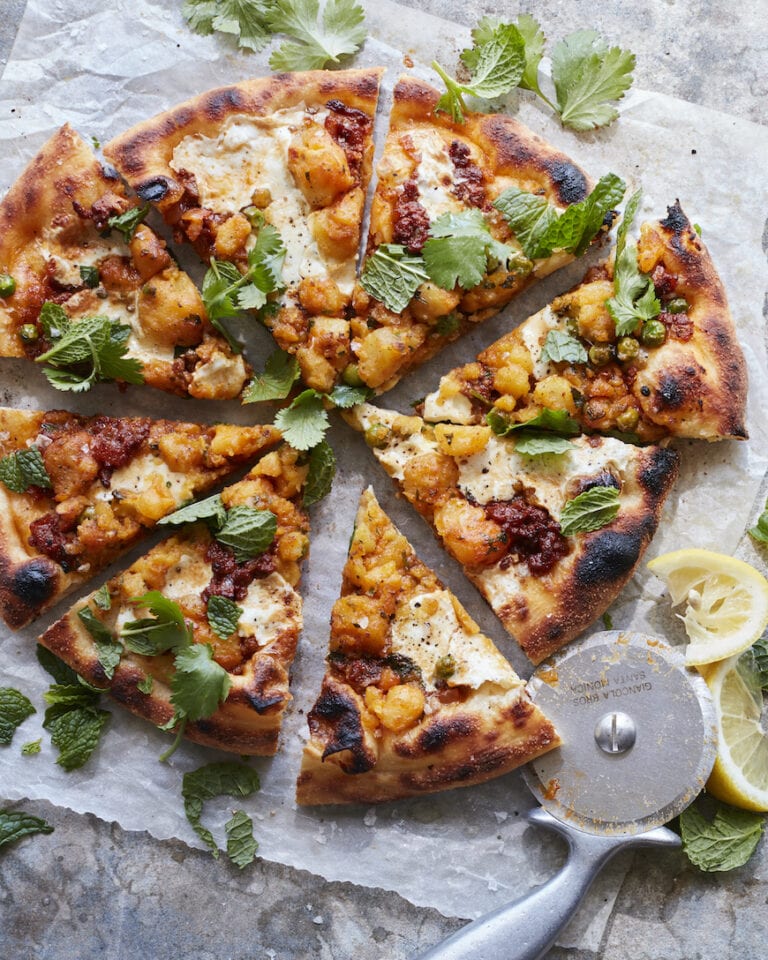 Samosa Pizza - What's Gaby Cooking