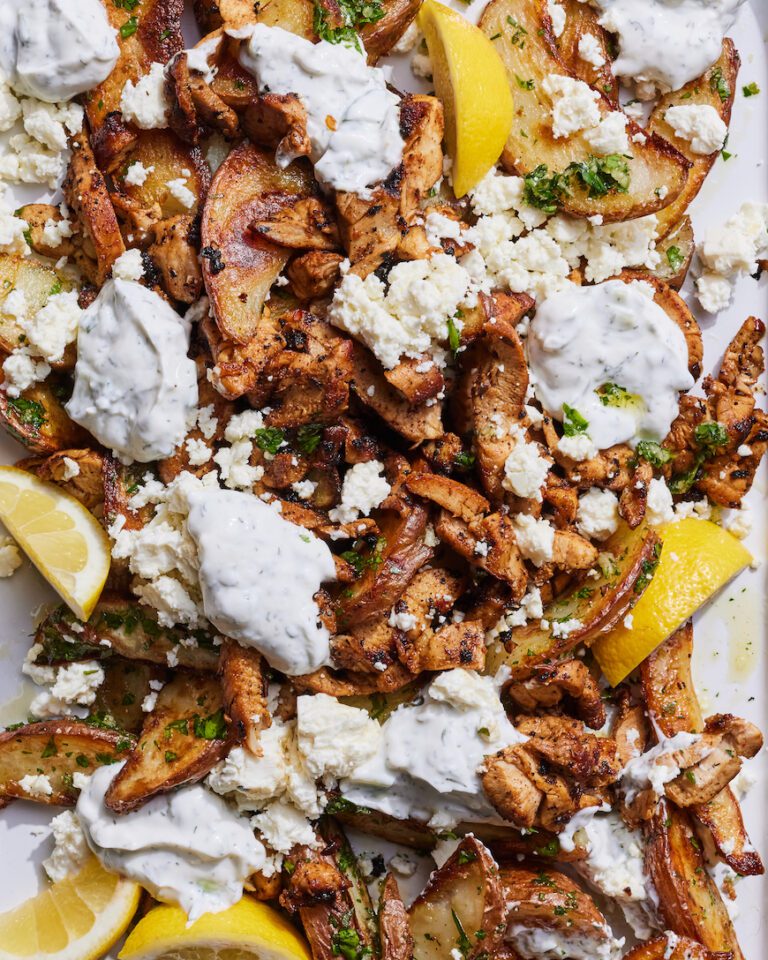 Chicken Gyro Fries - What's Gaby Cooking