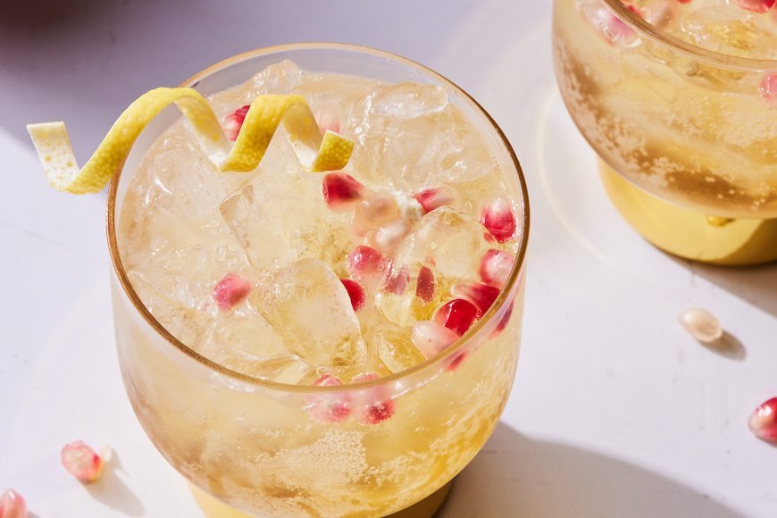 Sparkling Apple Cider Mocktail - What's Gaby Cooking