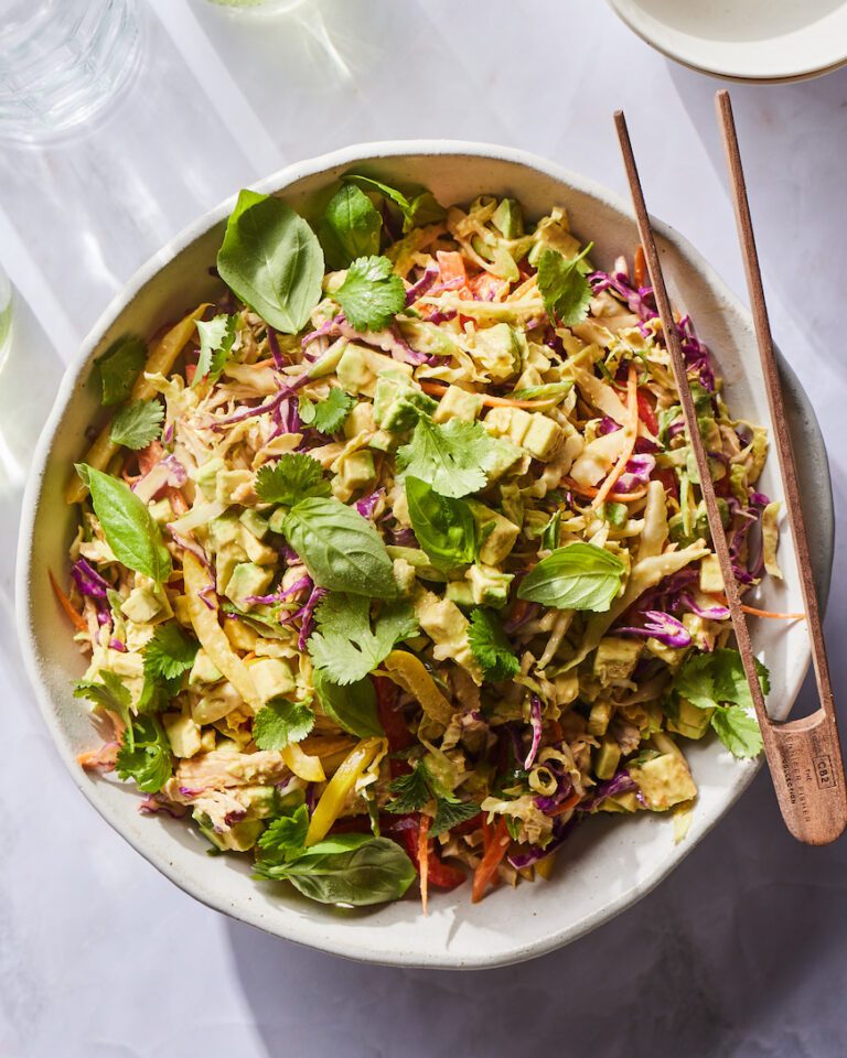 Super Flavorful Asian Chicken Slaw - What's Gaby Cooking