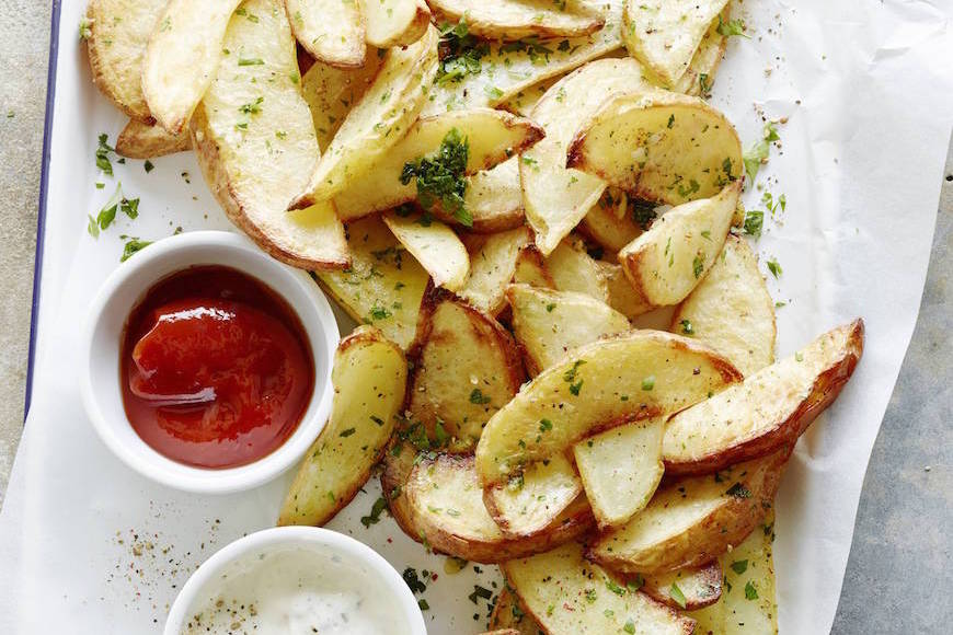Garlic Wedge Fries - What's Gaby Cooking